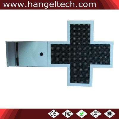 China HTCP10 Pharmacy Green LED Cross Display Sign Medical Hospital Christian Cross for sale
