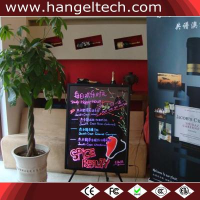 China 60x80cm LED Fluorescent Flashing Writing Board Neon Writing Board for sale
