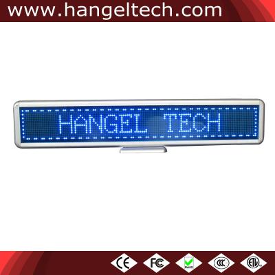China 16x128 Programmable Desktop LED Counter Display Moving Display Scrolling Message Sign for sale