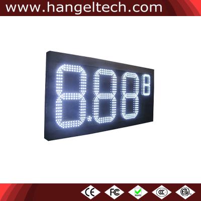 China 12 Inches Outdoor LED Gas Price Display for EXON, MOBIL, BP - 8.88 ^9 for sale