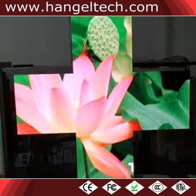 China P10mm High Brightness Dual Faces Outdoor RGB Colorful LED Pharmacy Neon Sign Display - 960x960mm Cross for sale