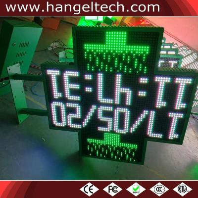 China P16mm Weather Proof Tri-Color Outdoor LED Pharmacy Cross Signage - 768x768mm Cross for sale