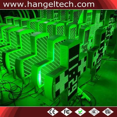 China P10mm Weather Proof Outdoor Digital LED Green Pharmacy Cross Signage - 960x960mm Cross for sale