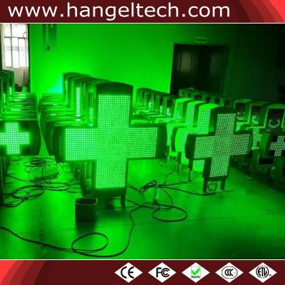 China Outdoor P16mm High Brightness Green LED Cross Display for Hospital - 800x800mmm Cross for sale