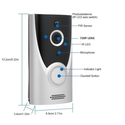 China De Videodeurbel van PIR Detection WiFi Te koop