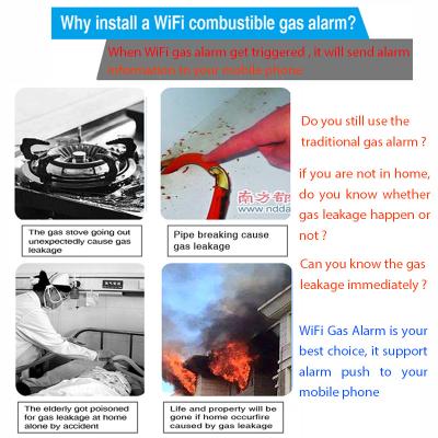 China LGP ermitteln Gas-Detektor AC85V WiFi für Küche zu verkaufen