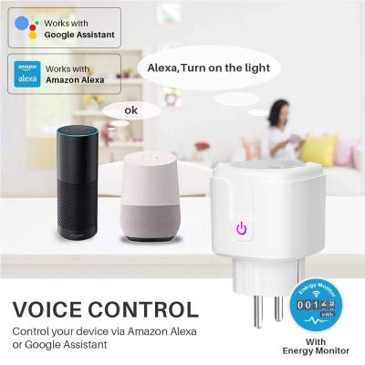 China Enchufe del sistema Tuya WiFi Smart del IOS de Android del estándar europeo en venta