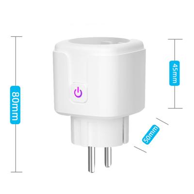 China Enchufe del sistema Tuya WiFi Smart del IOS de Android del estándar europeo en venta