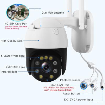Cina Videocamera di sicurezza senza fili di controllo 4G della cupola 2.5inch PTZ in vendita