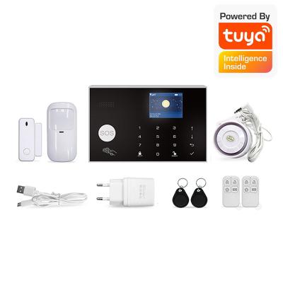 Cina allarme domestico senza fili di Tuya Smart 4G dello schermo a colori 2.4inch in vendita