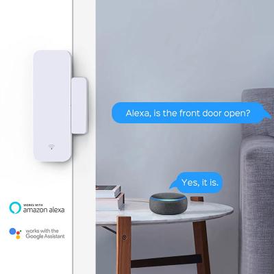 China Alarme do sensor da porta de Tuya Smart 8uA WiFi do tempo real à venda