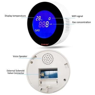 China Detector de gas de Tuya Smart APP DC5V WiFi para el hogar en venta