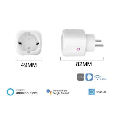 China Standard-Tuya WiFi Smart Stecker Europas zu verkaufen