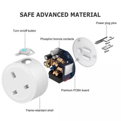 中国 人間の特徴をもつIOSの電話でのイギリス電気Tuya WiFiのスマートなプラグ 販売のため