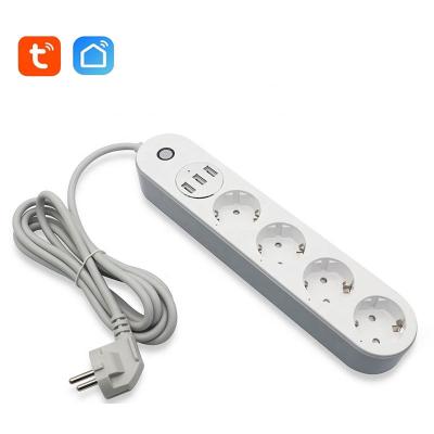 中国 Tuya APPリモート・コントロールEUのタイプWifi延長ソケット 販売のため
