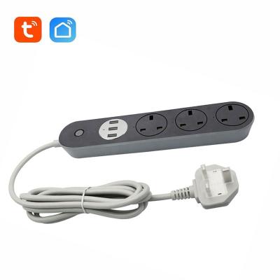 China Tipo BRITÁNICO trabajo del enchufe de 2400W Tuya WiFi Smart con el hogar de Google en venta
