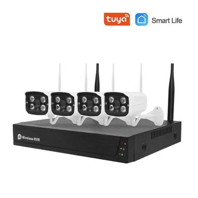 China Sistema elegante de la cámara CCTV de la vida 4CH 1080P H.265 de Tuya en venta