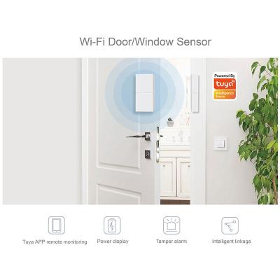 Cina allarme a distanza in tempo reale 160mA del sensore della porta di Wifi del App di 2.4Ghz Tuya in vendita