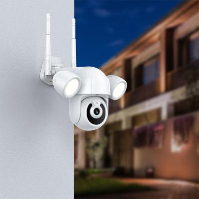 China Cámara de seguridad al aire libre 2.0MP a todo color del reflector de Tuya el 15m IR en venta