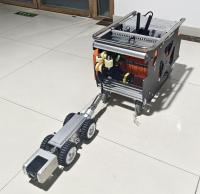 China Electric Ternary Lithium Battery Fire Fighting Robot Light Weight 100m Wire Control 1920x1080 for sale