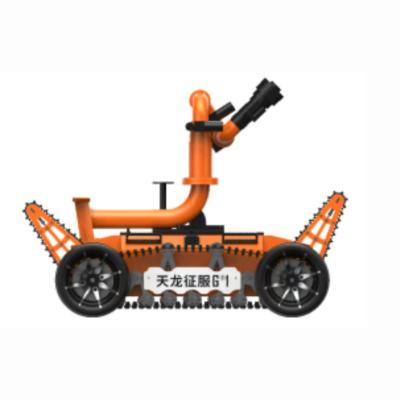 China All-terrain Fire Fighting Robot Wheeled Crawler Swing Arm for sale
