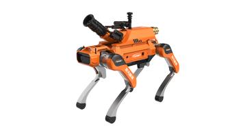 China Diversified mounted modules and expandable interfaces Assistive Firefighting Quadruped Robot Dog for sale