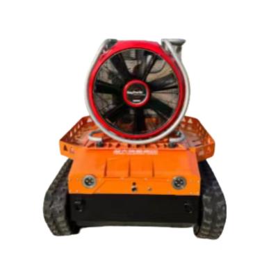 China Explosion-proof firefighting robot with 6500N traction force 1100m remote control and 78.1% climbing ability for sale
