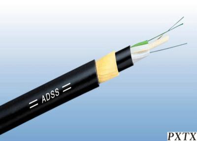 China ADSS todo cabo de fibra ótica exterior 4-144C do Auto-apoio dielétrico para a transmissão de energia à venda