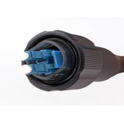 Cina Connettore a fibra ottica impermeabile di LC del duplex del cavo di toppa di 3M, alloggio di alluminio in vendita