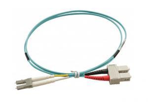 China Duplex PC UPC LSZH Single Mode Fiber Patch Cord / Fiber Optic Jumper Cable for sale