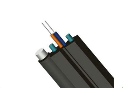 China Mini Self-Supporting FTTH Fiber Optic Cable Bow Type , LSZH Fire-Retardant Jacket for sale