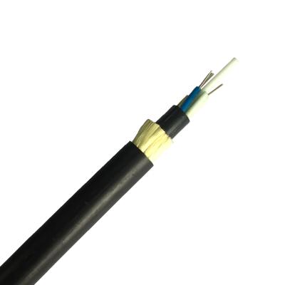China ADSS  All Dielectric Self supporting Aerial Cable PE Sheath with FRP Strength Member for sale