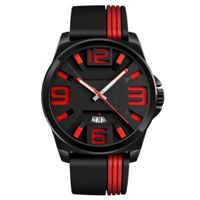 Cina Cinghia in lega di zinco del silicone del movimento del quarzo degli orologi dei grandi uomini casuali del quadrante in vendita