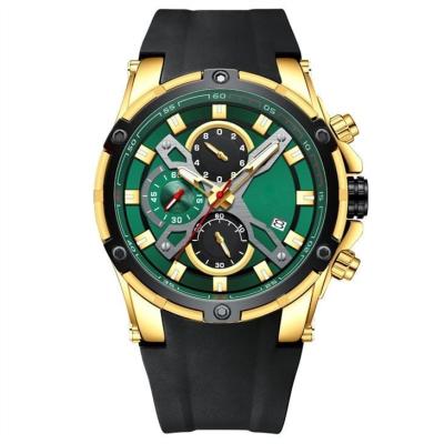 Cina Orologi sportivi da uomo al quarzo in lega casual multifunzione Chrono Silicone 3ATM in vendita