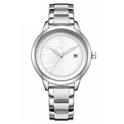 Cina Orologio da polso al quarzo da donna in acciaio inossidabile in metallo per donna semplice alla moda in vendita