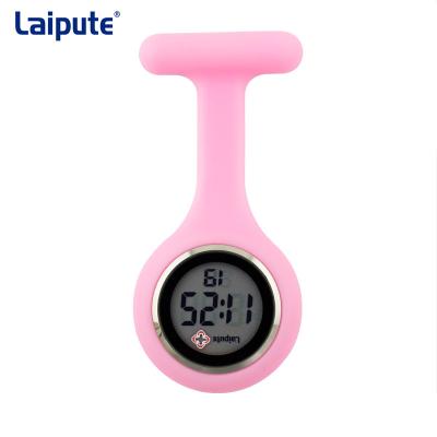 Cina Infermiere amichevole Watch del silicone della pelle della visualizzazione elettronica di Pin Buckle Digital Fob Watch in vendita
