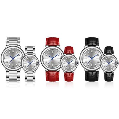 China caixa do relógio de pulso 10mm do quartzo dos pares da curvatura de 20mm unisex à venda