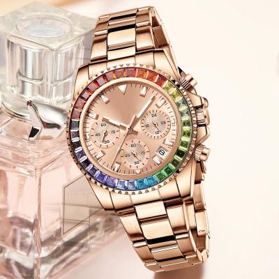 Cina Orologi della batteria di quarzo SUS304, orologi di signore di Sweatproof con i diamanti in vendita