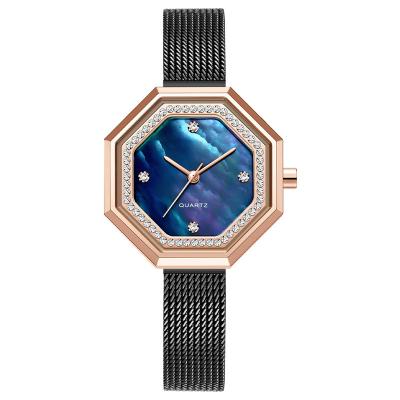 Cina Acciaio impermeabile squisito Mesh Belt di Diamond Female Watch Japanese Movement in vendita
