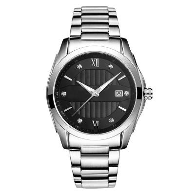 Cina Cinghia automatica di Diamond Studded Watch With Steel di affari degli uomini meccanici in vendita