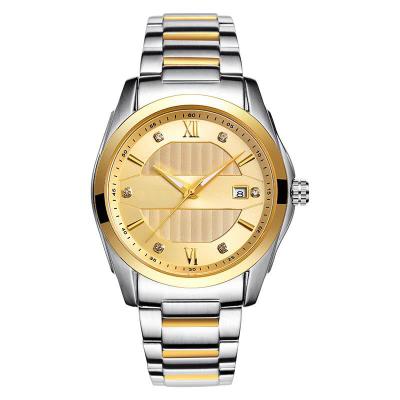 Cina Cinghia automatica di Diamond Studded Watch With Steel di affari degli uomini meccanici in vendita