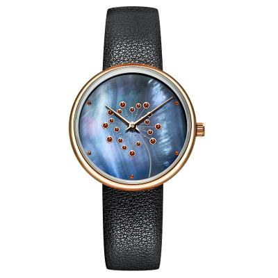 China 9mm het Kwartshorloge Sapphire Mineral Mirror van Diktedames 115mm Riem Te koop