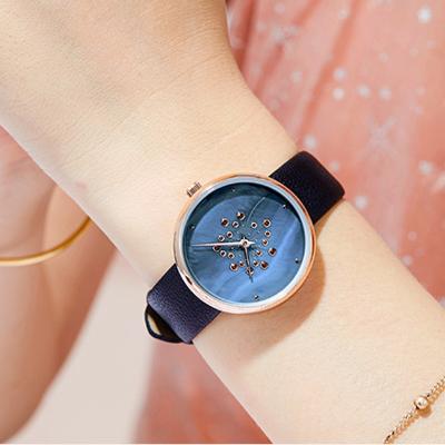 China 9mm het Kwartshorloge Sapphire Mineral Mirror van Diktedames 115mm Riem Te koop