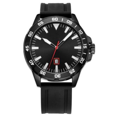 Cina movimento del quarzo dell'orologio 3ATM dell'uomo di sport del silicone della cinghia di 252mm con l'incastonatura in vendita