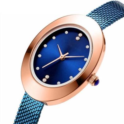 Cina Quadrante impermeabile di Mesh Strap Quartz Watch 30m 8mm del fermaglio di assicurazione in vendita