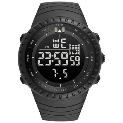China Analog-digitaler Chronos-Sport-Uhr-Schwarz-Skala-Sport passt 50 Meter wasserdicht auf zu verkaufen