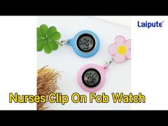 Multi Pattern Nurses Clip On Fob Watch Accurate Waterproof Detachable Case