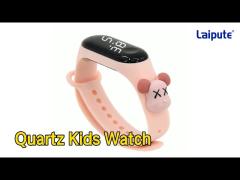 Rectangular Quartz Kids Watch Cartoon Electronic Thermoplastic Silicone Cartoon