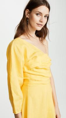 China Manier Asymmetrische Kleding Één Schouder met Lange Kokervrouw Maxi Dress Summer Te koop