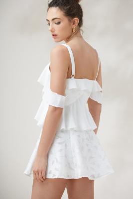 China Deslizamento de linho Mini Dress do sexo floral das mulheres quentes da forma da venda à venda